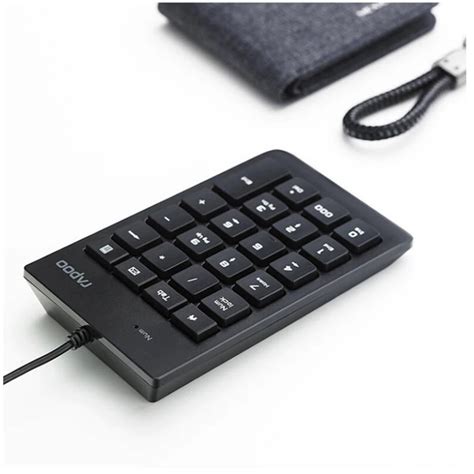 Rapoo K10 Numeric Keypad คีย์บอร์ดตัวเลข แบบมีสาย รับประกันศูนย์ไทย 1 ปี Shopee Thailand