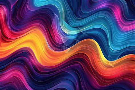 Colorful Abstract Wave Background Abstract Rainbow Colors Wave