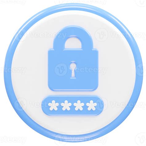 Password Icon Rendering Illustration 3d Element 33158380 Png