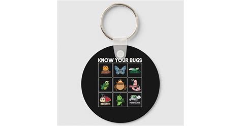 Know Your Bugs Programmer Coding Keychain Zazzle