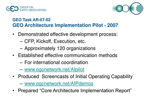 ppt geo architecture and data committee architecture workshop