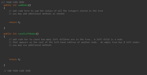 Solved Using The Attached Files Treeassignmentjava And