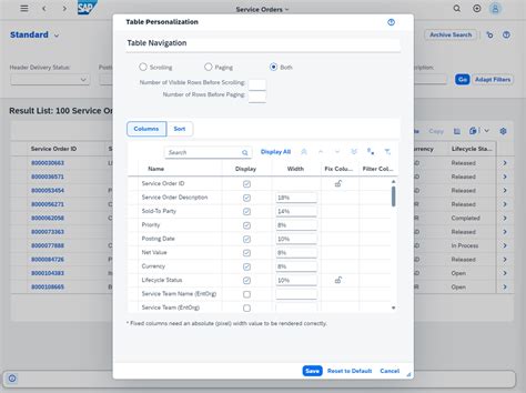 Object Page And Table Personalization In Webclient U Sap Community