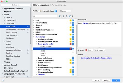 eslint 安装配置（js代码质量检测工具） eslint settings library csdn博客