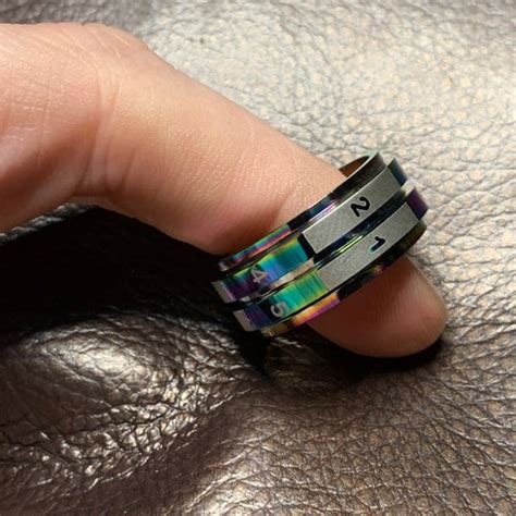 Alignment Dice Random Number Spinner Ring Blue Tabletop Rpg Etsy