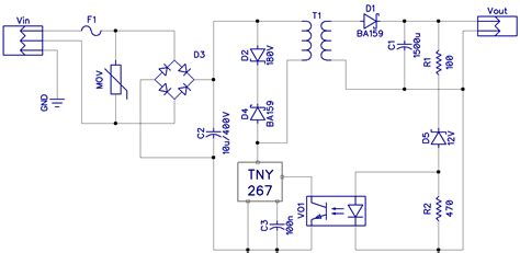 Simple Switch Mode Power Supply Circuit Diagram