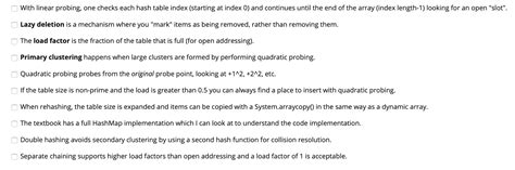 solved given a hash table with a fixed size of 10 using
