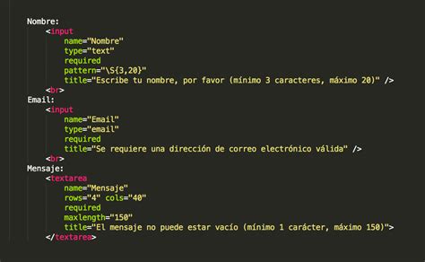 Validación De Formularios Del Lado Del Cliente Javascript Vs Html5