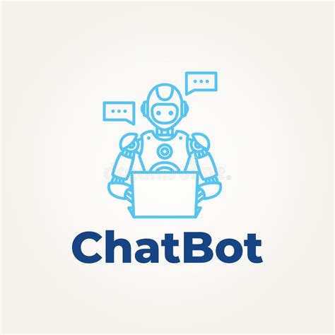 Artificial Intelligence Chatbot Logo Stock Illustrations 3619
