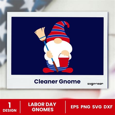 Labor Day Gnomes Svg Bundle Vector For Instant Download Svg Ocean