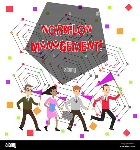 Text Sign Showing Workflow Management Business Photo Showcasing The Execution And Automation Of