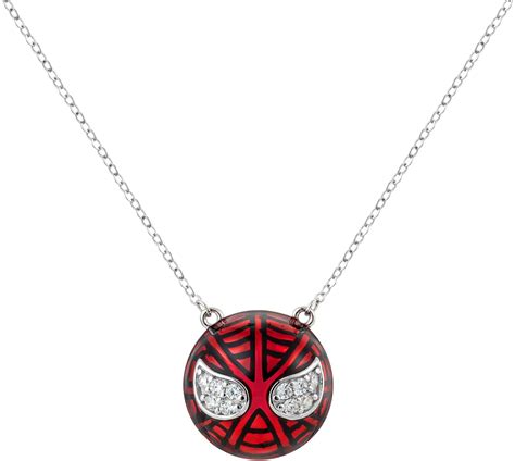 Bolenvi Spider Man Pendant Necklace Jewelry Cz And 14k Gold Plated On