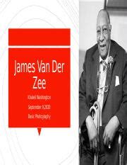James Van Der Zeepptx James Van Der Zee Khaleil Washington September