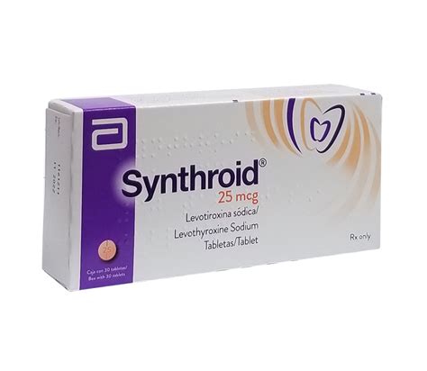 Synthroid 25mcg Tabletas Farmaciard