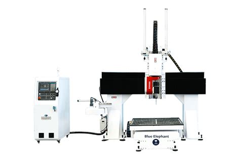 ขายเราเตอร์ Cnc Atc 5 แกนพร้อมตัวเปลี่ยนเครื่องมือ Blue Elephant Cnc