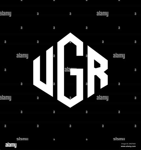 Ugr Letter Logo Design With Polygon Shape Ugr Polygon And Cube Shape