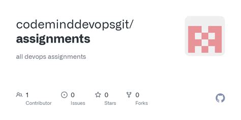 GitHub Codeminddevopsgit Assignments All Devops Assignments