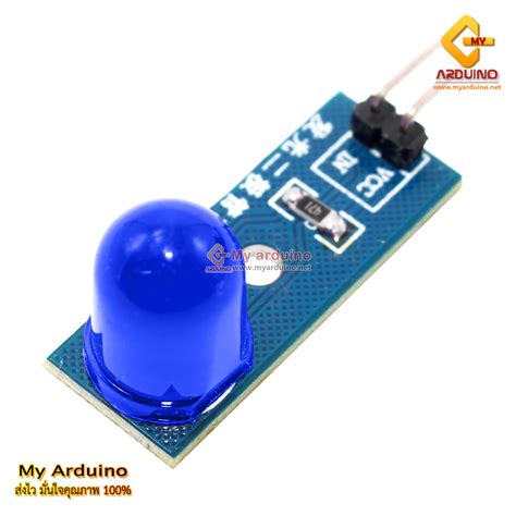 Led Module 10mm Indicator Light โมดูล Led 10mm สีน้ำเงิน ขาย Arduino อุปกรณ์ Arduino คุณภาพดี