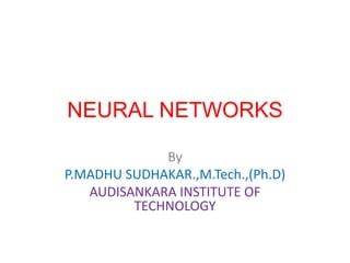 Artificial Neural Networks PPTX Computer Networking Computing
