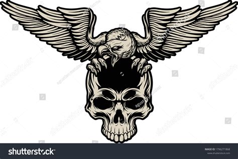 Eagle Skull Drawing