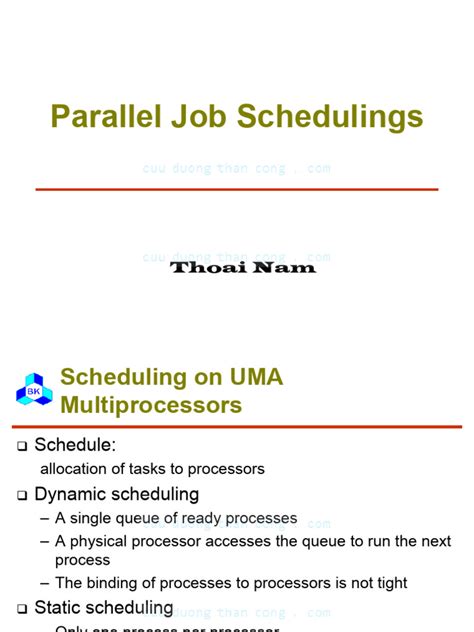 tinh toan song song thoai nam parallelprocessing 09 scheduling cuuduongthancong com
