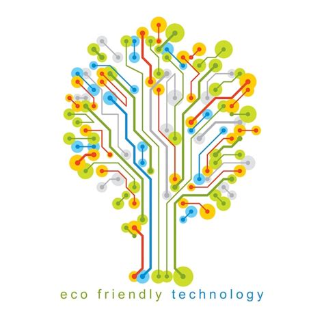 Premium Vector Vector Illustration Of Tree Created With Wireframe And Lines Connected As