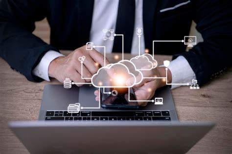 Premium Photo Businessman With Cloud Computing Diagram Show On Hand Cloud Technology Data