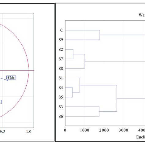 Configuration Of Variables In The System Of The First Two Axes Pc1 And