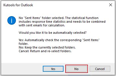 Quickly Statistic And Count Emails Items In Outlook