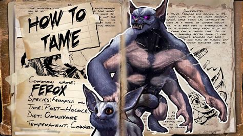 Ark Survival Evolved How To Tame Ferox Youtube