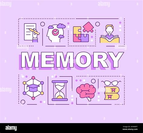 Memory Word Concepts Pink Banner Stock Vector Image And Art Alamy