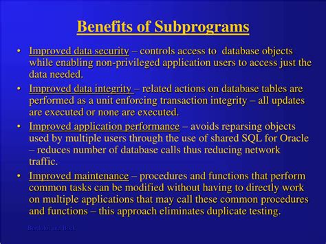 Ppt Chapter 13 Procedures Functions Packages And Triggers