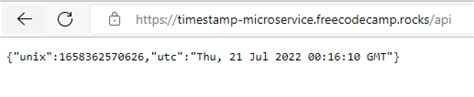 Back End Development And Apis Projects Timestamp Microservice