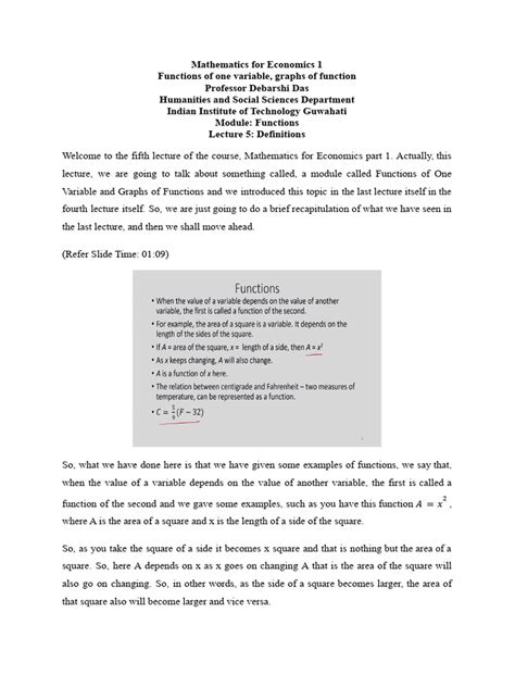 Lec 05 Pdf Function Mathematics Cartesian Coordinate System
