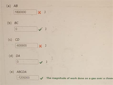 Solved A Gas Follows The PV Diagram In The Figure Below Chegg