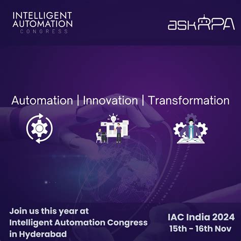 Askrpa On Linkedin Intelligentautomation Intelligentautomationcongress Iac Iacindia