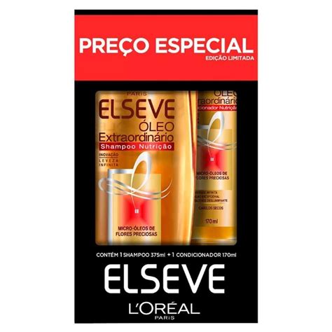 Kit Elseve Sh 375mlcond 170ml Oleo Extraordinario Alexfarma