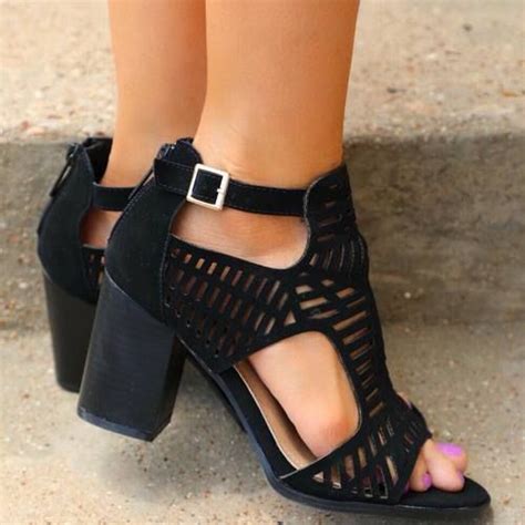 Rory Caged Black Heels Heels Black Heels Teal Heels