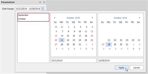 RangeParameterEditorOptions Class Cross Platform Class Library DevExpress Documentation