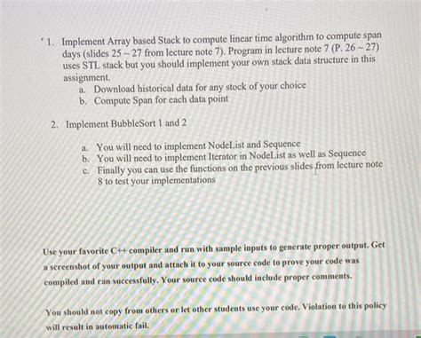 Solved 2 Implement BubbleSort 1 And 2 A You Will Need To Chegg