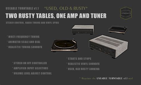 Useable Turntable At Fallout 4 Nexus Mods And Community
