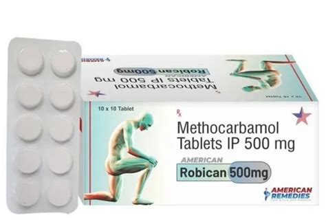 Methocarbamol 500mg At Rs 125 Box Robinax Tablet In Surat Id 2851256410233