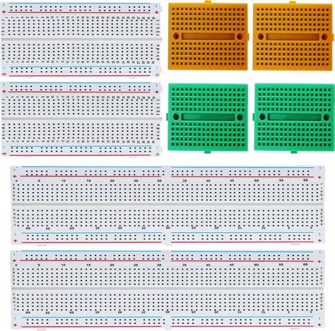 4 Pack Solderless Breadboard Kit Includes 2 X 830 Point And 2 X 400