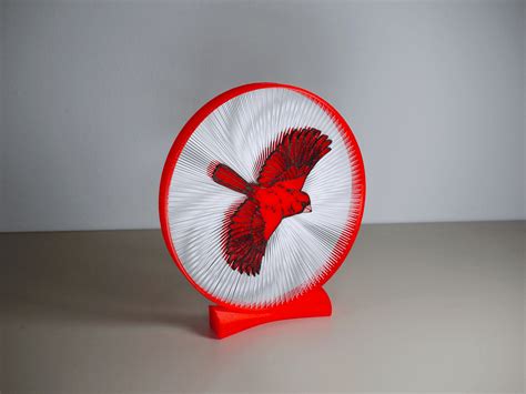 Cardinal Bird String Art 3d Model By 3dprintbunny On Thangs
