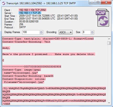 Keyword Search In Pcap Files