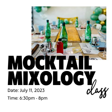 Mocktail Mixology Class Its All Downtown Its All Downtown