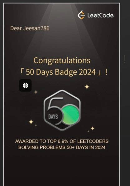 jeesan ansari on linkedin completing my 50th day on leetcode has been a journey of