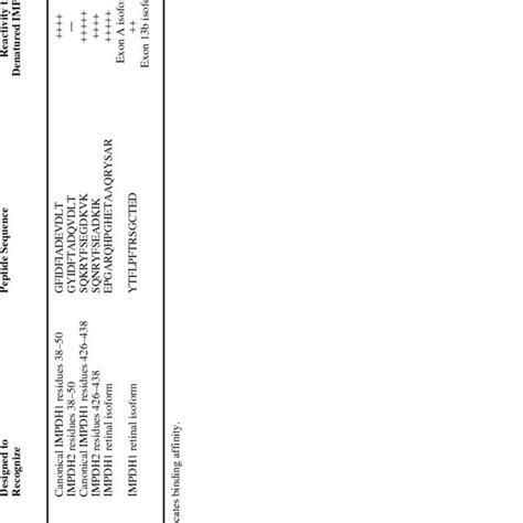 Antibody Design And Reactivity Download Table