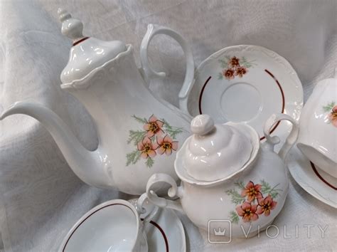 Антикварний чайно кавовий сервіз Юлія на 4 персони у барочному стилі Німеччина новий
