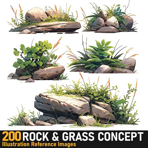 Artstation Rocks And Grass 4k Reference Images Violemurian